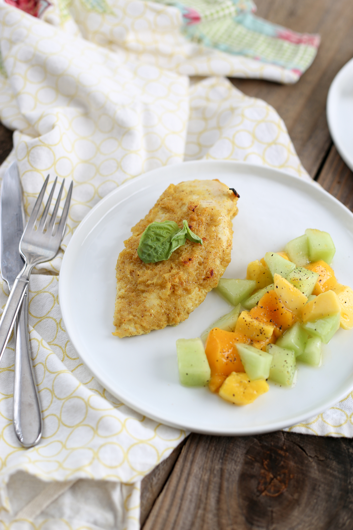 Island Chicken with Melon Salad