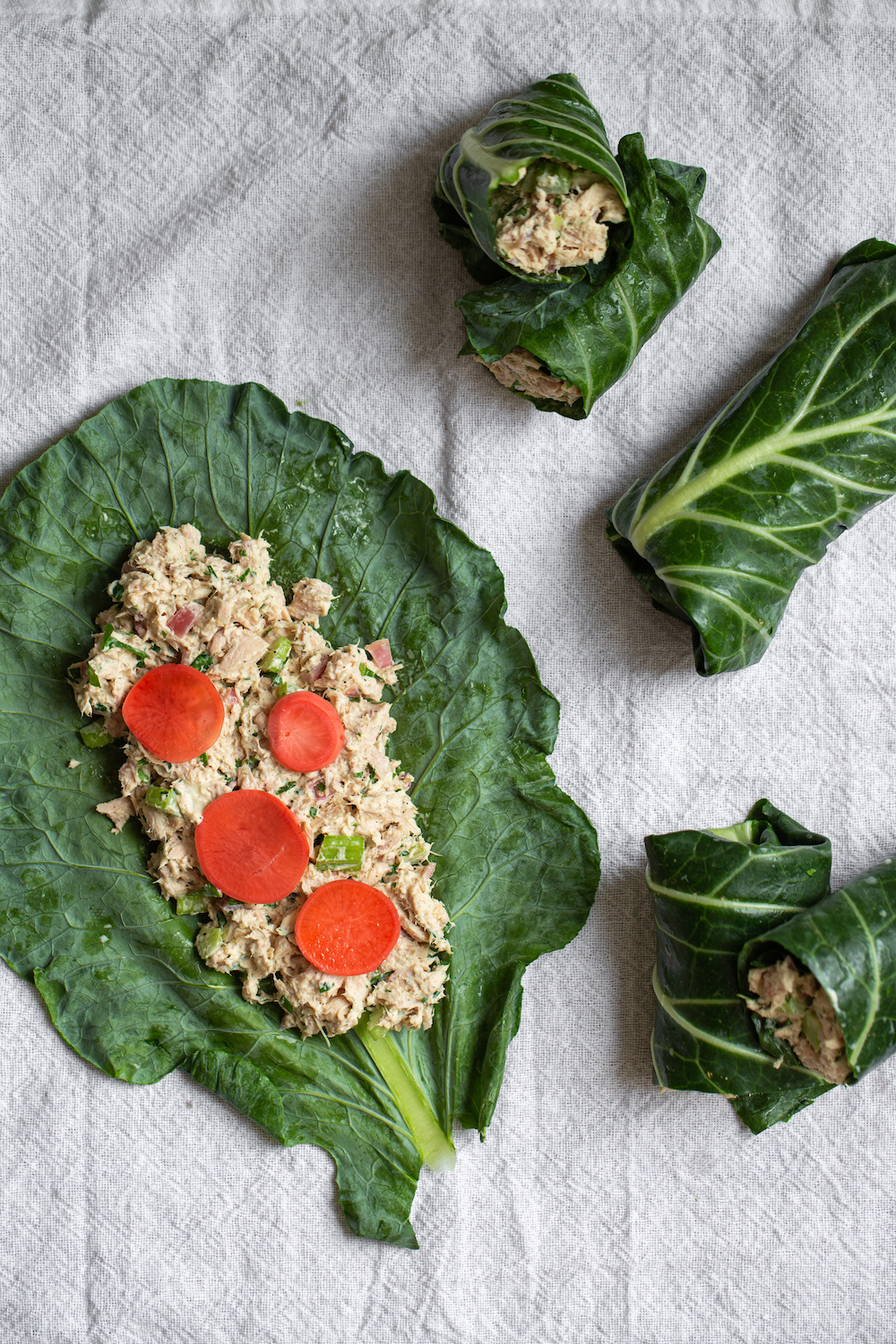 Tuna Salad Collard Wraps