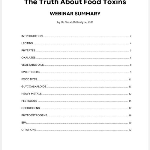 The Truth About Food Toxins Webinar - Nutrivore