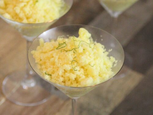 Pineapple and Lychee Granita