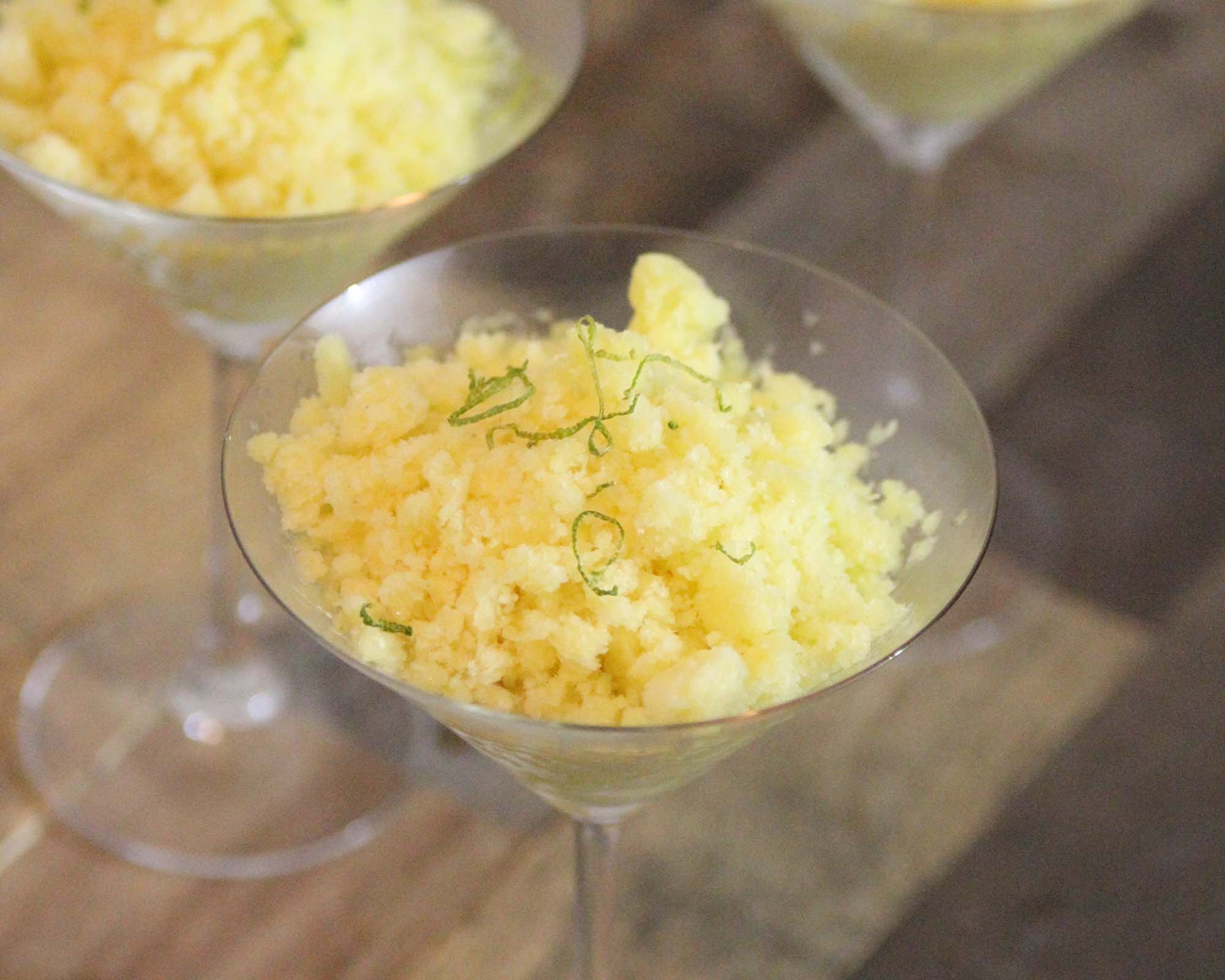 Pineapple and Lychee Granita
