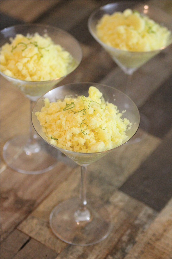 Pineapple and Lychee Granita