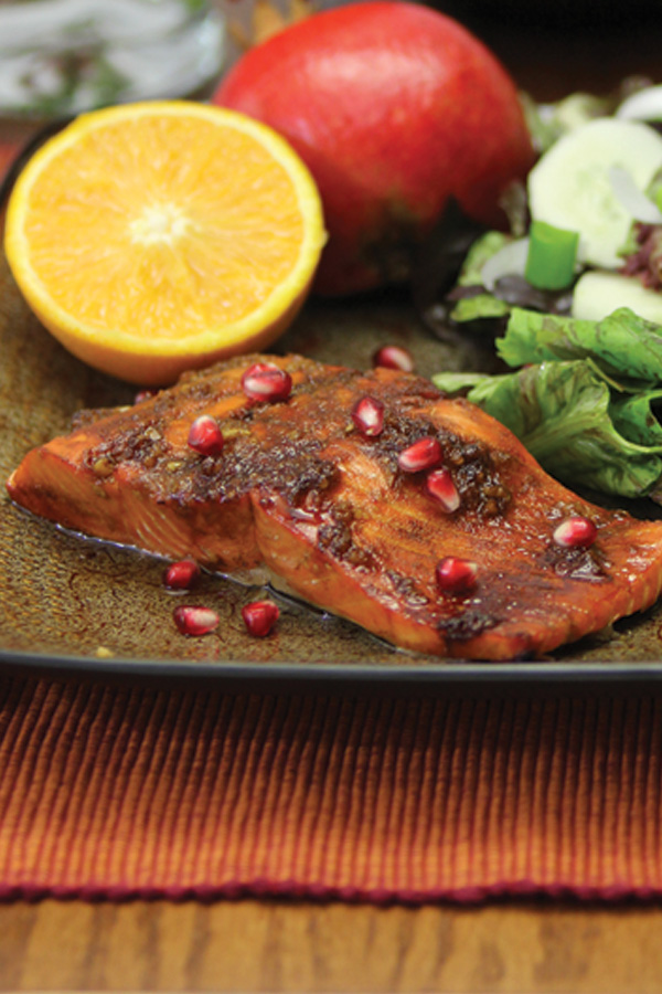 Pomegranate Molasses-Glazed Salmon