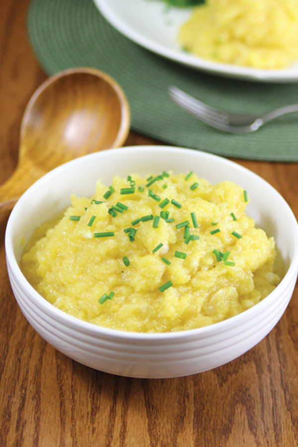 Mashed Acorn Squash with Forty Cloves of Garlic