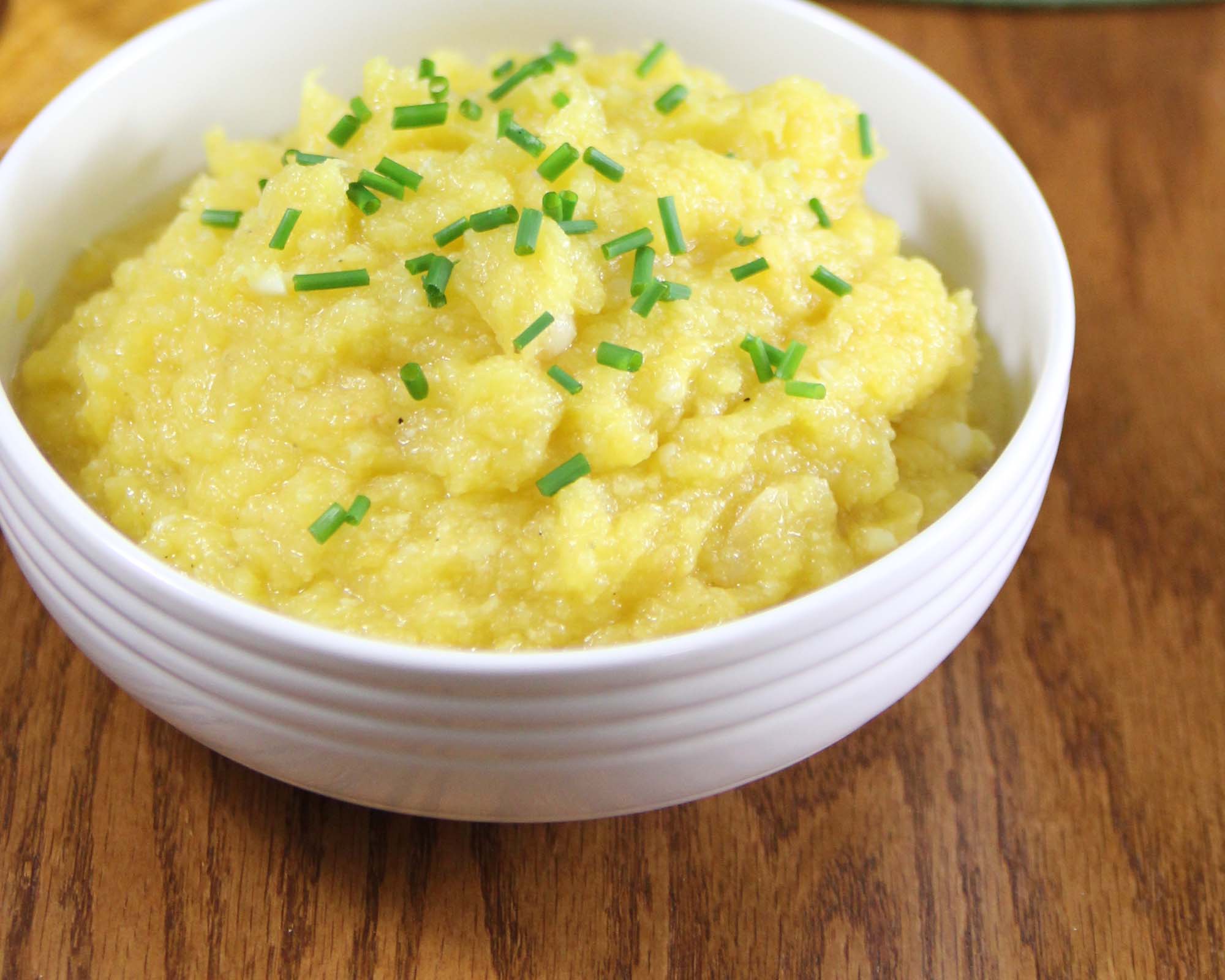 Mashed Acorn Squash with Forty Cloves of Garlic