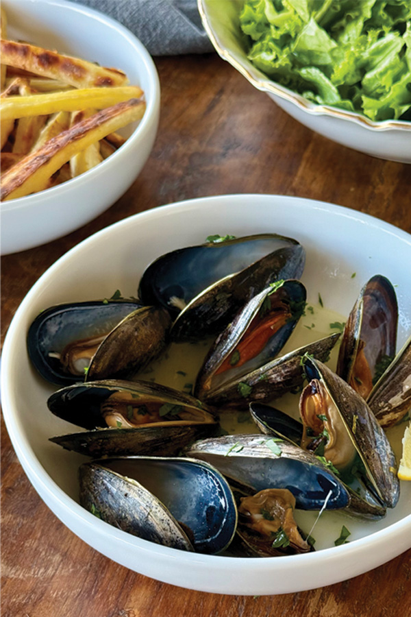 Steamed Mussels